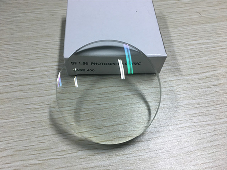 Index 1.56 Photochromic Lenses Blanks , Anti Glare Transition Lenses ...