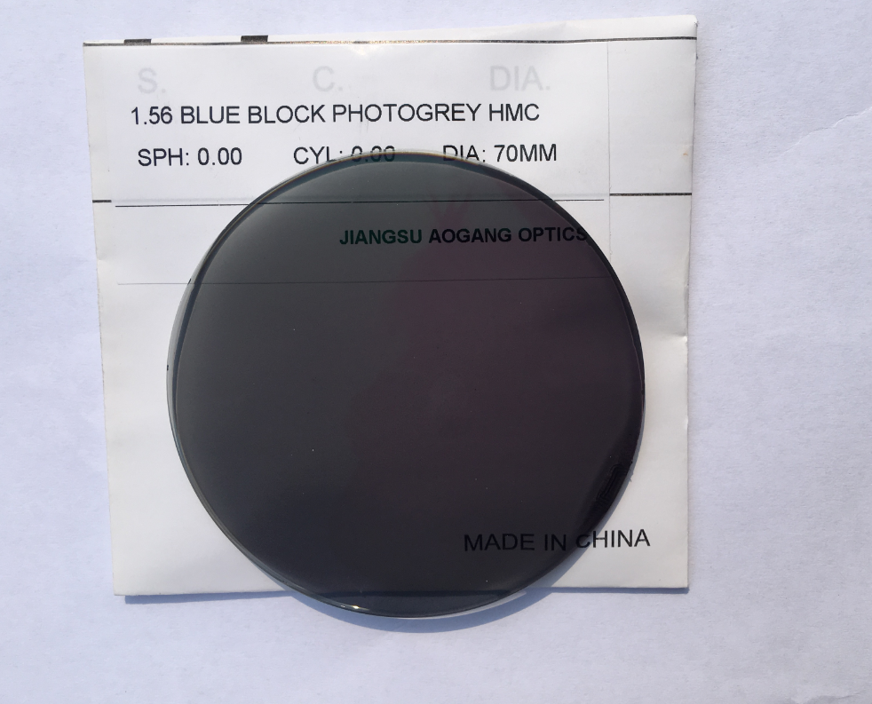 Blue block transition lenses cr-39 1.56 photochromic blue cut ... Blue block transition lenses cr-39 1.56 photochromic blue cut ...